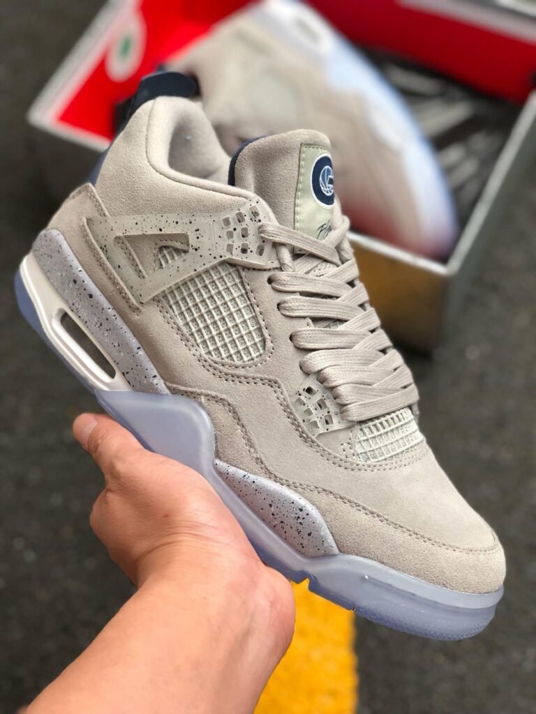 Air Jordan 4 Georgetown PE Grey Suede – GiftfulCustom