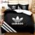 Adidas black luxury fashion brand bedding set bedspread duvet cover set ...